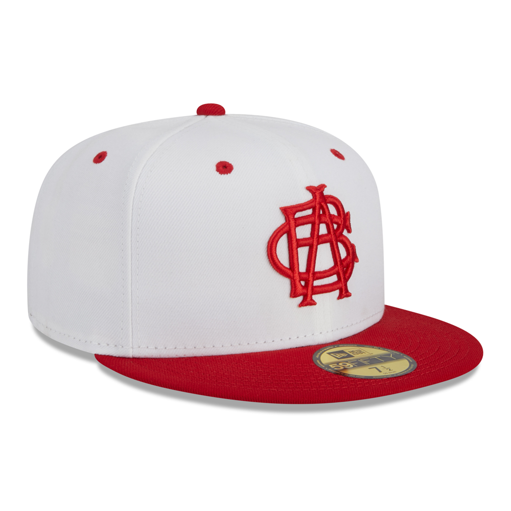 Indianapolis ABC's White/Red Official On-Field New Era 59FIFTY Cap ...