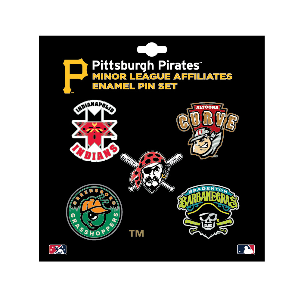 Indianapolis Indians Pittsburgh Pirates Affiliate Lapel Pin Set ...