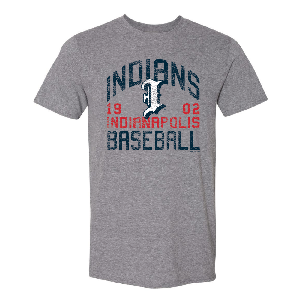 Indianapolis Indians Adult Grey Champ Banner Economy Tee – Indianapolis ...
