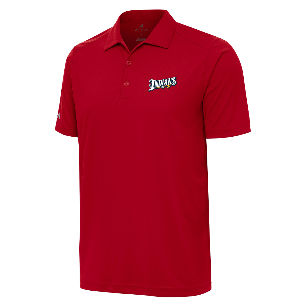 Indianapolis Indians Adult Red Wordmark Tribute Polo – Indianapolis ...