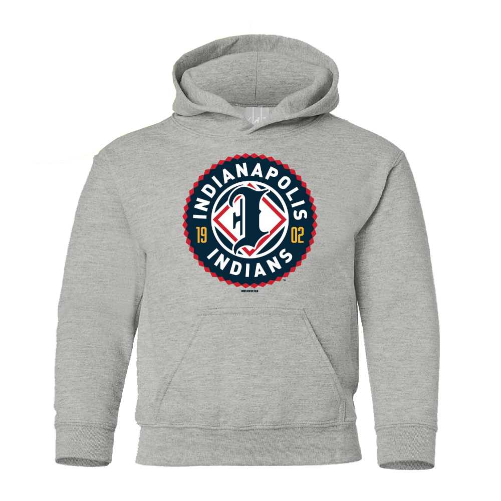 Indianapolis Indians Toddler Grey Primary Logo Hoodie – Indianapolis ...