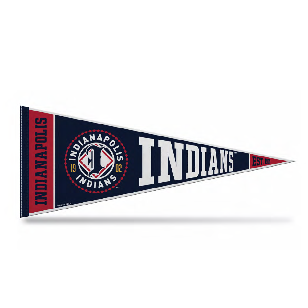 Indianapolis Indians 12"x30" Navy Soft Felt Pennant – Indianapolis ...