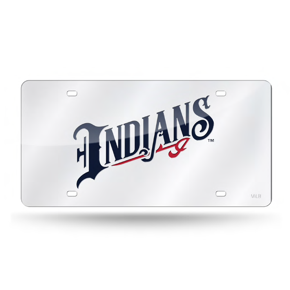 Indianapolis Indians Silver Wordmark License Plate – Indianapolis ...