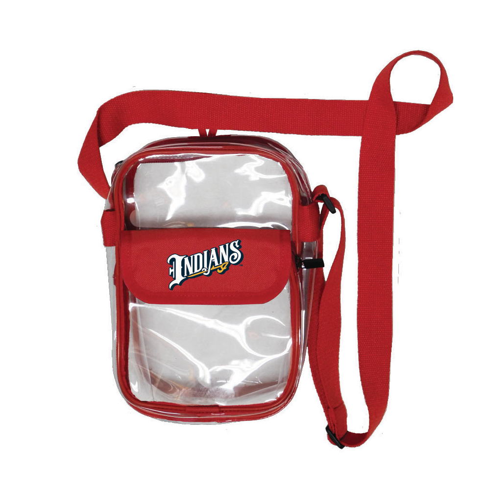 Indianapolis Indians Red Wordmark Clear Crossbody Stadium Bag ...