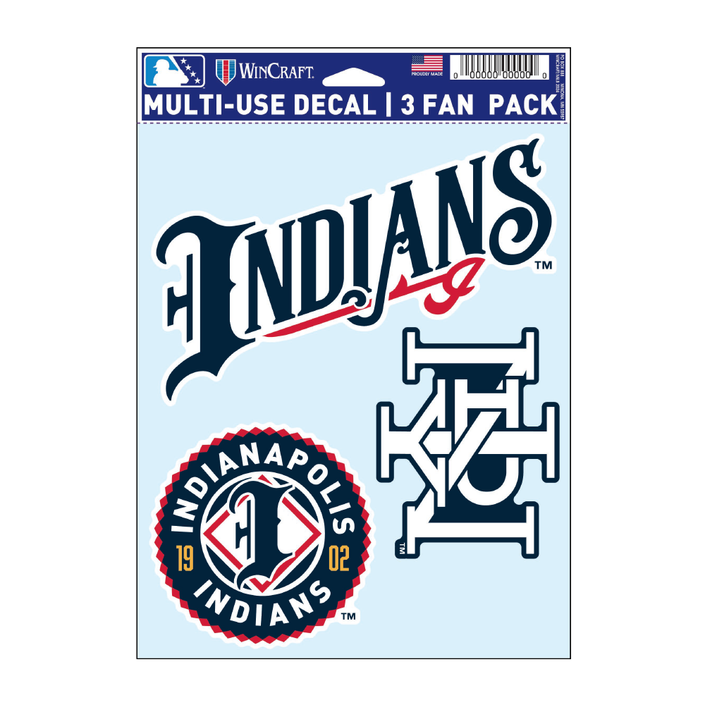 Indianapolis Indians WinCraft 3-Pack Fan Decal Set – Indianapolis ...